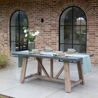 Chilford Outdoor Dining Table Small Grey Slate by Choice Furniture ...