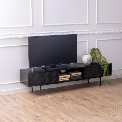 Coonamble Black Ash TV Unit with 2 Sliding Door by Choice Furniture ...