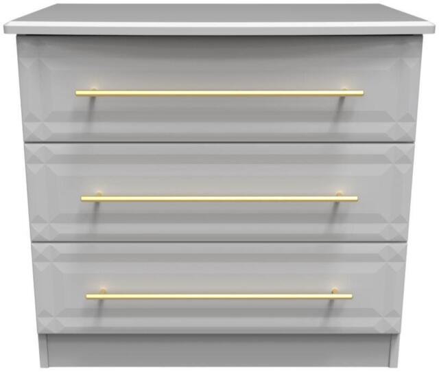 Faye Grey 3 Drawer Small Chest by Choice Furniture Superstore ...