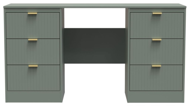 Nashville Green 6 Drawer Double Dressing Table by Choice Furniture ...