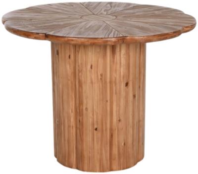 Natural Wood 2 Seater Round Pedestal Dining Table by Choice Furniture ...