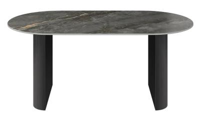 Cartier 180cm Grey Ceramic Oval Dining Table by Choice Furniture ...