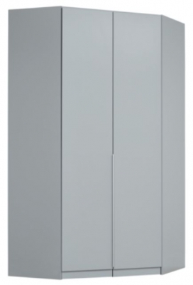 Rauch Alabama 117cm Silk Grey 2 Door Corner Wardrobe by Choice ...