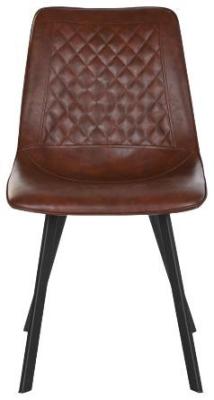 4 x Vintage Dark Brown Dining Chair by Choice Furniture Superstore ...