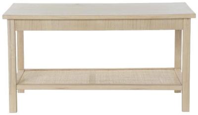 Balinese Natural Wood and Rattan Coffee Table by Choice Furniture ...