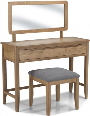 Bresca Oak Dressing Table Set by Choice Furniture Superstore | ufurnish.com