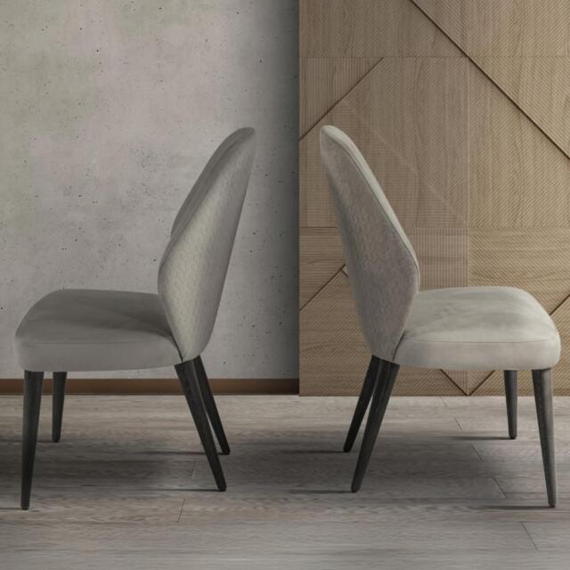 Tessa Nabuk Fabric Dining Chair - Variation Available by Choice ...