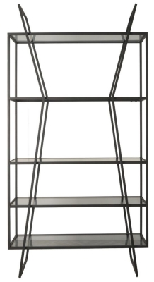 Putney Black Glass Open Large Display Unit by Choice Furniture ...