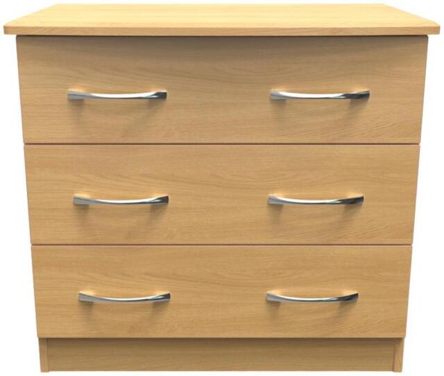 Eve Oak Effect 3 Drawer Small Chest by Choice Furniture Superstore ...