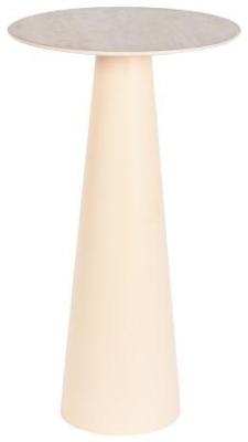 Modern Beige Ceramic Round Side Table by Choice Furniture Superstore ...