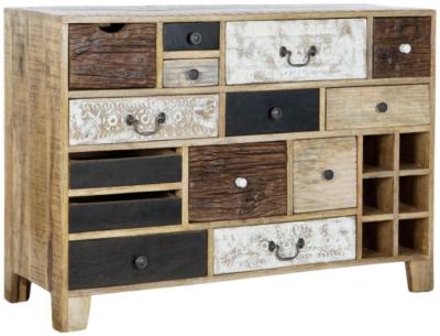 Rustic Mango Wood Multi Drawer Chest by Choice Furniture Superstore ...