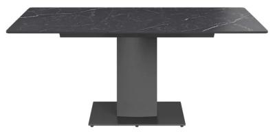 Pavoni Black Ceramic Extending Dining Table - 140cm-180cm by Choice ...