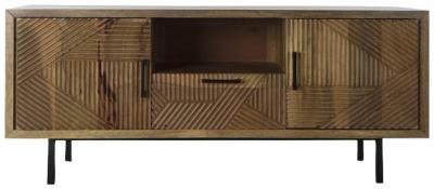 Modern Mango Wood 125cm TV Unit by Choice Furniture Superstore ...