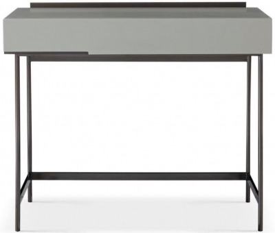 Alberto Grey and Chrome Metal 1 Drawer Dressing Table by Choice ...