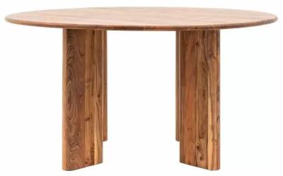 Borden 150cm Acacia Wood Round Dining Table by Choice Furniture ...