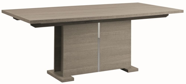 Alf Italia Tivoli Grey Wood 8-10 Seater Extending Pedestal Dining Table ...
