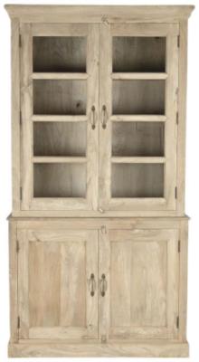 Ranchi Natural 4 Door Glass Display Cabinet by Choice Furniture ...