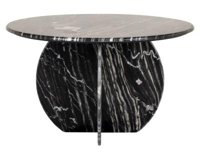 Bancroft Black Marble 4 Seater Round Dining Table by Choice Furniture ...