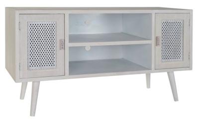 White Wooden 110cm TV Unit by Choice Furniture Superstore | uFurnish.com