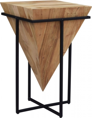 Modern Industrial Triangular Small Side Table by Choice Furniture ...