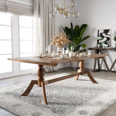 Clearance - Pimlico 6 Seater Mango Wood Pedestal Dining Table - Brand ...