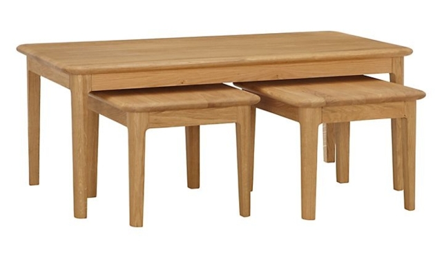 Modena Oak Nest of 3 Coffee Tables by Choice Furniture Superstore ...