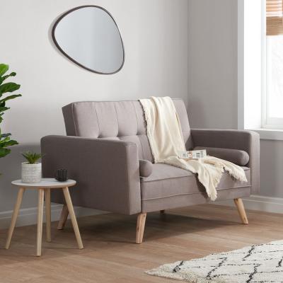 Ethan Grey Fabric 2 Seater Click Clack Sofa Bed by Choice Furniture ...