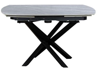 Elia Argento Grey Ceramic 4-6 Seater Extending Dining Table - 120cm ...