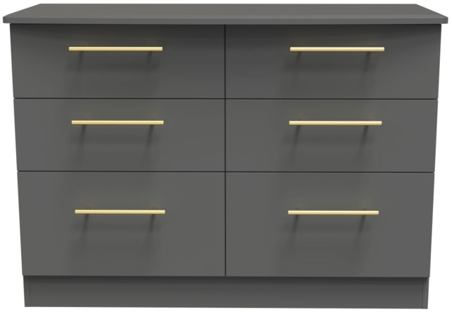 Haworth Grey 6 Drawer Midi Chest by Choice Furniture Superstore ...