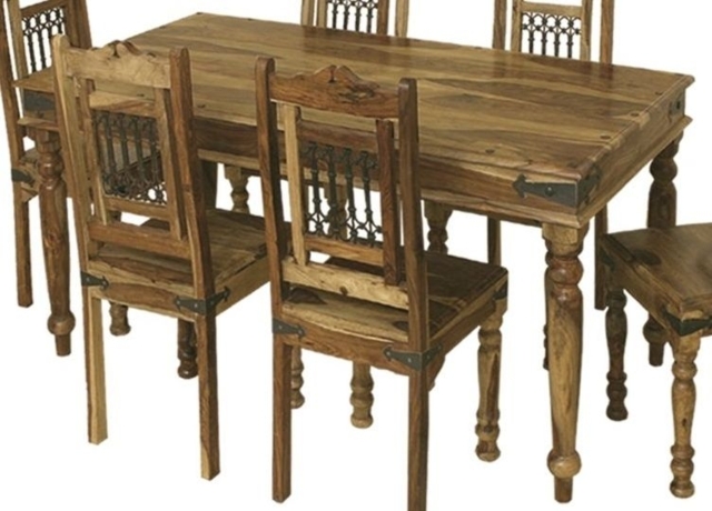 Thacket Sheesham Wood 6 Seater Dining Table by Choice Furniture ...