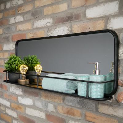 Dutch Industrial Metal Shelf with Mirror (Set of 2) by Choice Furniture ...