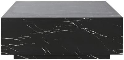 Black Marble Effect Square Coffee Table by Choice Furniture Superstore ...