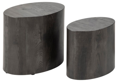 Mice Grey Oval Coffee Table (Set of 2) by Choice Furniture Superstore ...