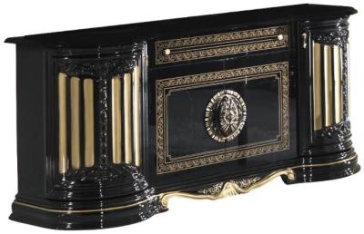 Betty Black Italian Large Buffet Sideboard - 4 Doors by Choice ...