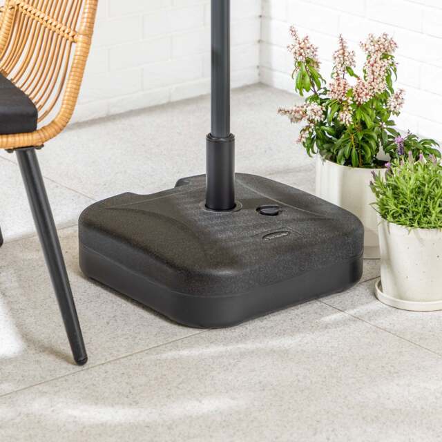 Square Plastic 30kg Parasol Base by Christow | ufurnish.com