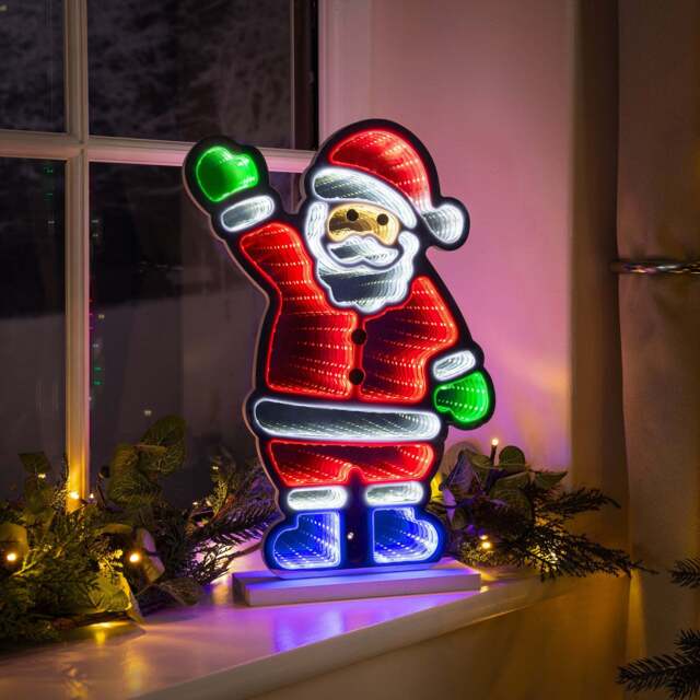 Christmas Santa Infinity Light - Christow by Christow | ufurnish.com