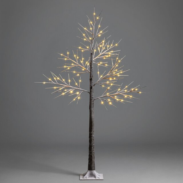 Snowy Twig Tree Light Up Birch LED Christmas Decoration Indoor Outdoor ...