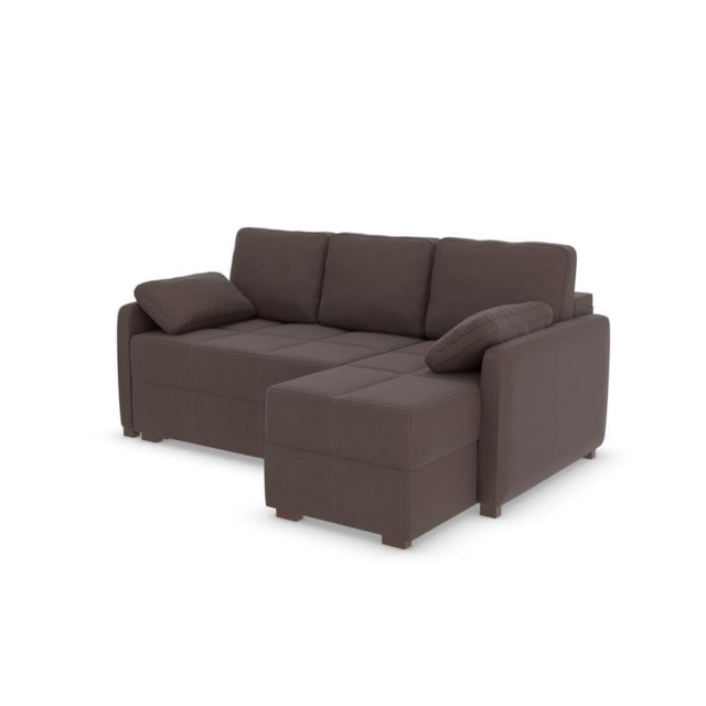 Ashley Corner Sofa Bed - RHF - Fudge by Cocoon | ufurnish.com