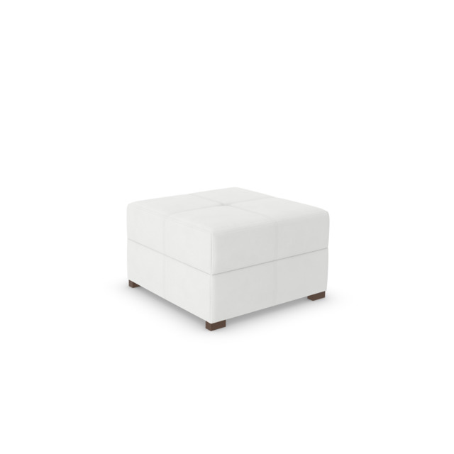 George/Charlie Square Corner Footstool - 82cm x 82cm - Polar White by ...