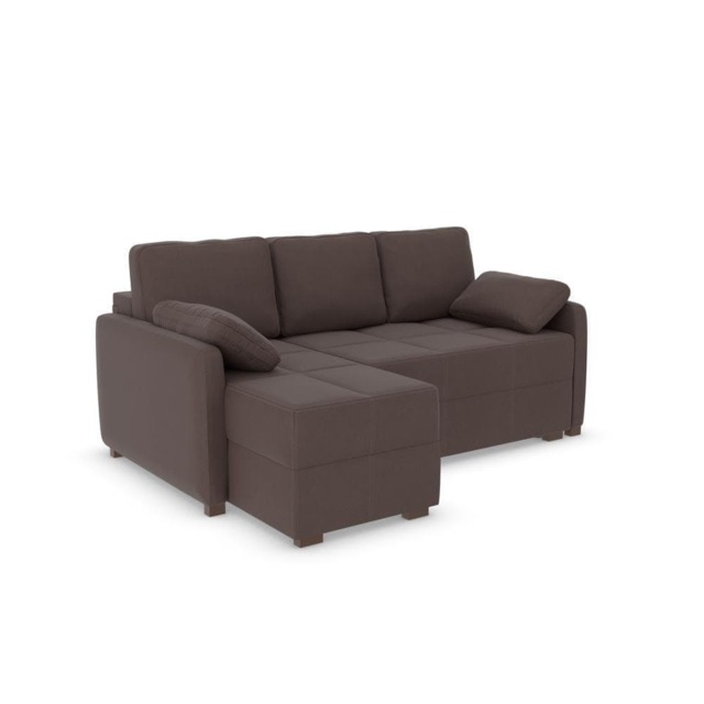 Ashley Corner Sofa Bed - LHF - Fudge by Cocoon | ufurnish.com