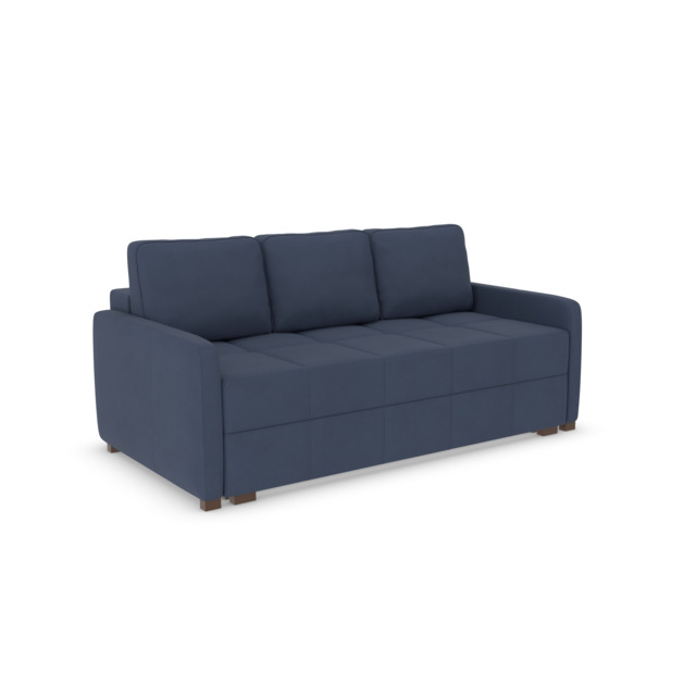 Ashley Three Seater Sofa Bed - Prussian Blue by Cocoon | ufurnish.com