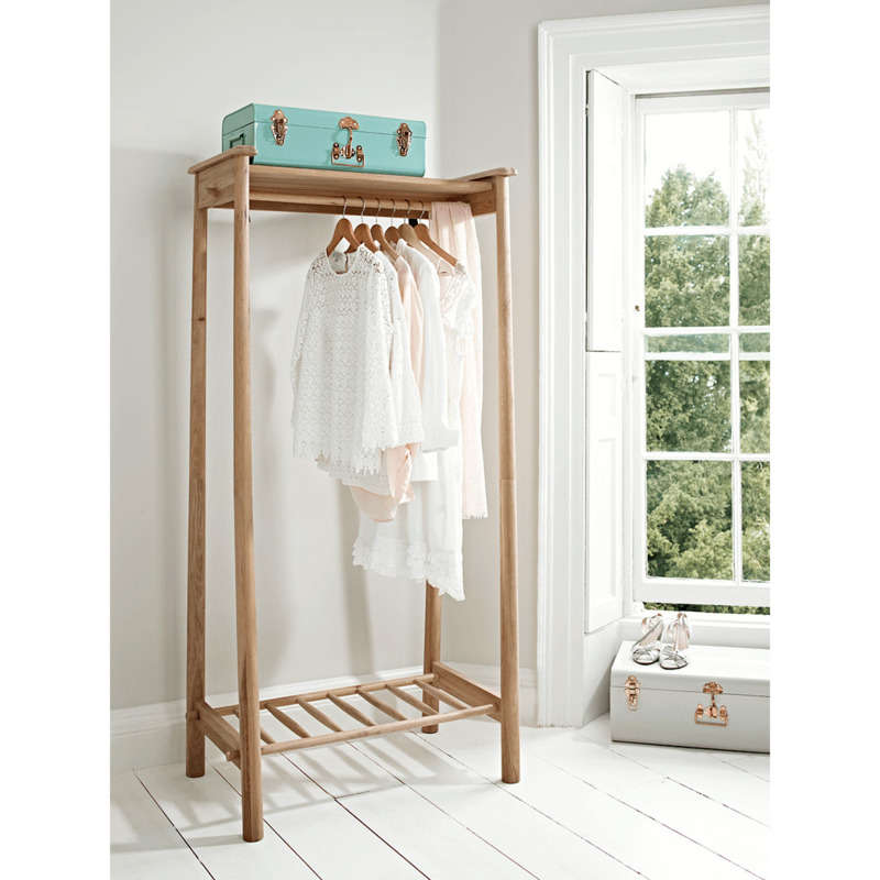 Bergen Oak Clothes Rail - Natural by Cox & Cox | ufurnish.com