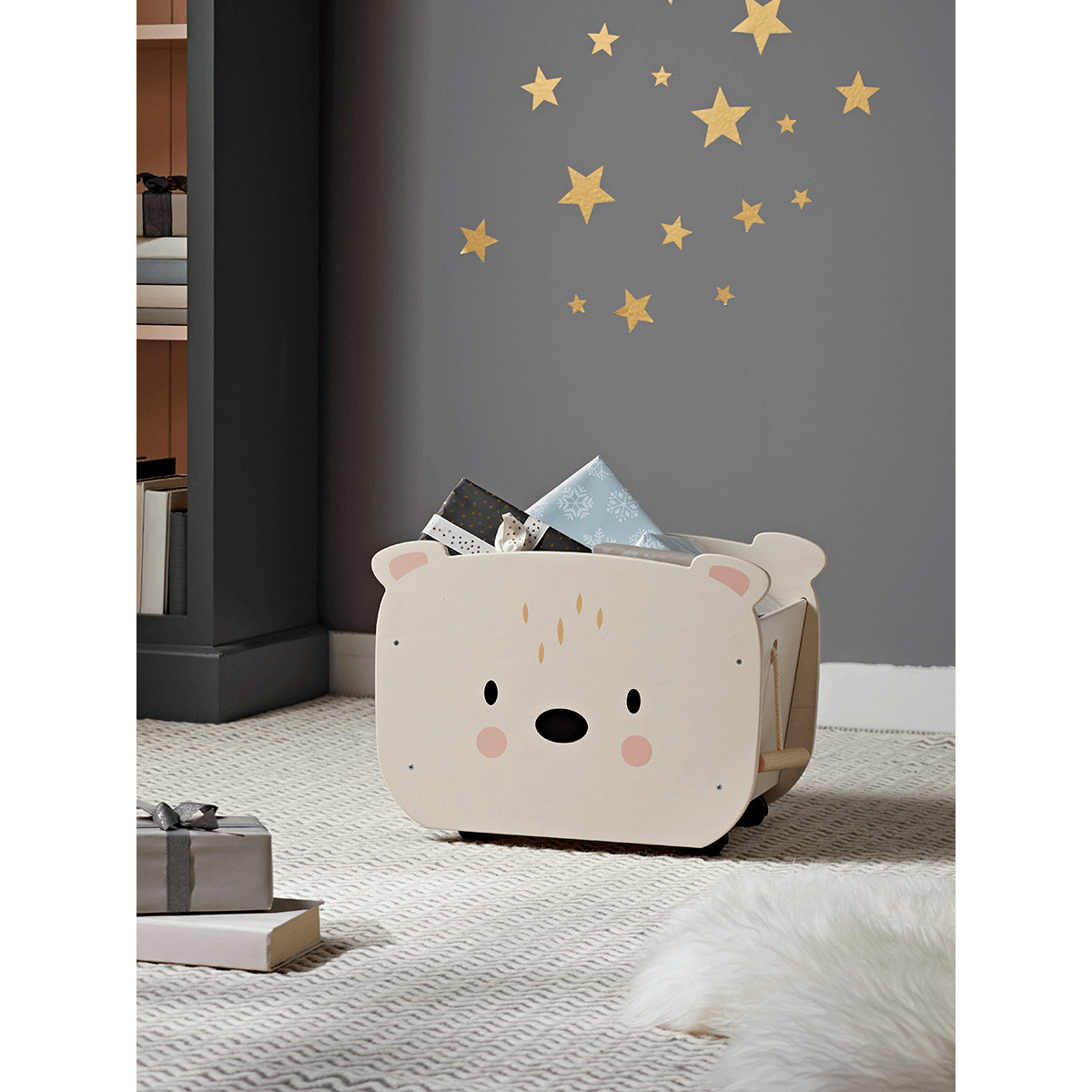 Pull Along Storage Box - Bear by Cox & Cox | ufurnish.com
