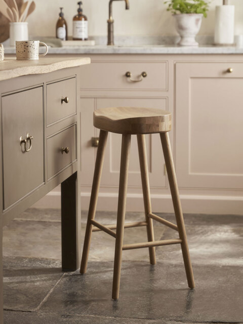 Weathered Oak Counter Stool - Natural by Cox & Cox | ufurnish.com