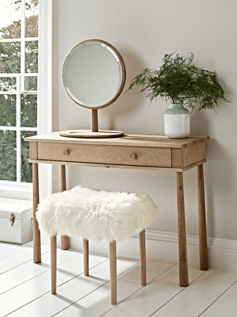 Bergen Oak Dressing Table - Natural by Cox & Cox | ufurnish.com