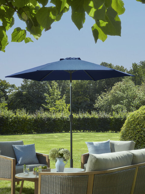 Soneva Parasol - Navy Blue by Cox & Cox | ufurnish.com