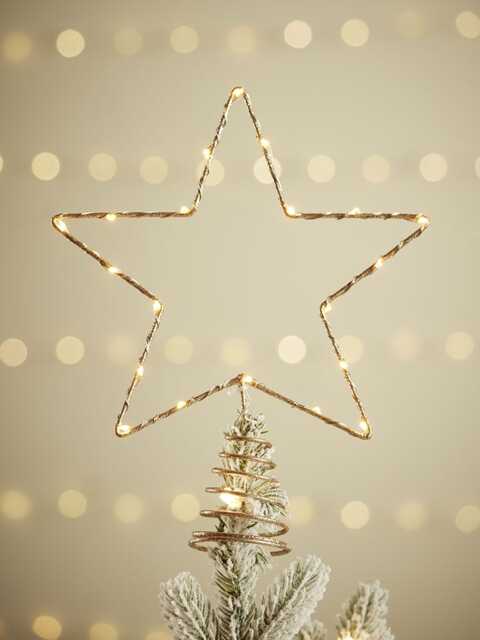Star Silhouette Light Up Tree Topper by Cox & Cox | ufurnish.com