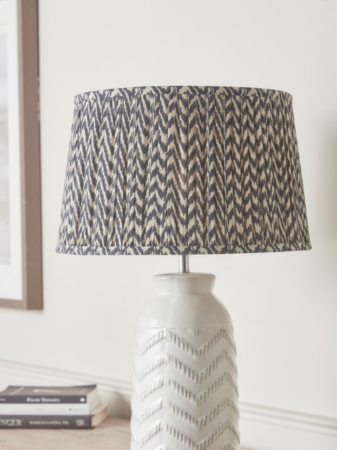 Black Tapered Chevron Shade - Large by Cox & Cox | uFurnish.com