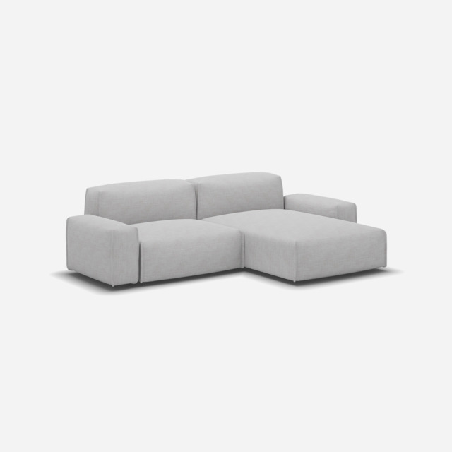 Float 3 Seater RH Chaise Sofa - Ecru Weave by cozmo | ufurnish.com
