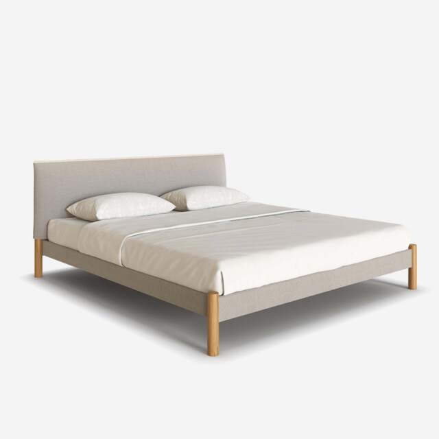 Cozy Bed - Super King - Natural Linen Weave Frame - Natural Linen Weave ...